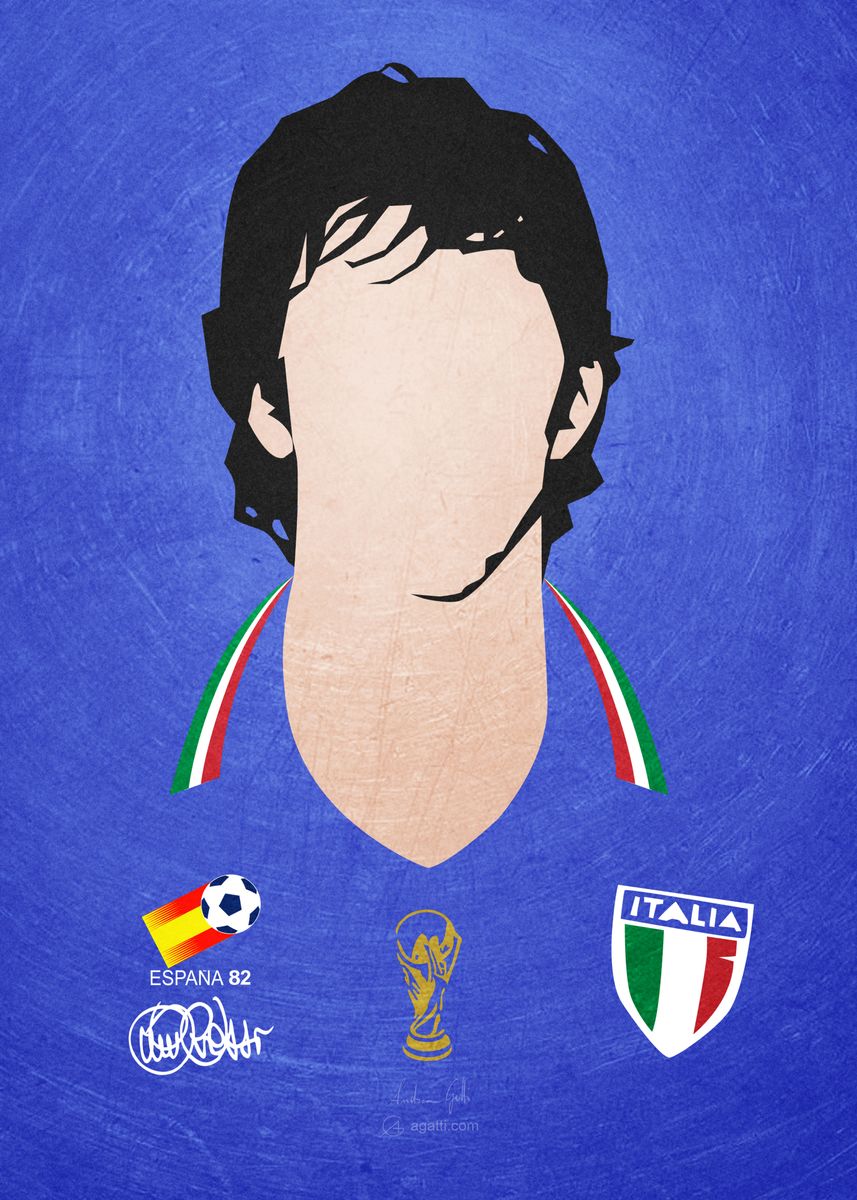 'Pablito vector blue' Poster, picture, metal print, paint by Andrea ...