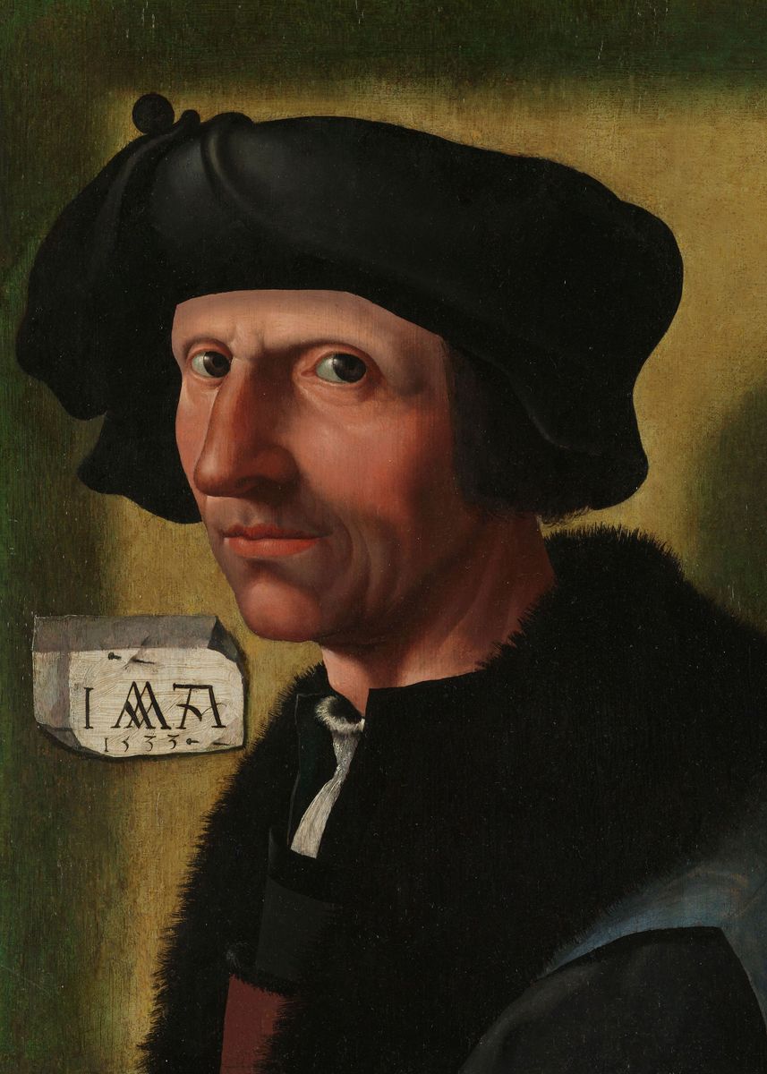 'Portrait of Jacob' Poster, picture, metal print, paint by tony4urban ...