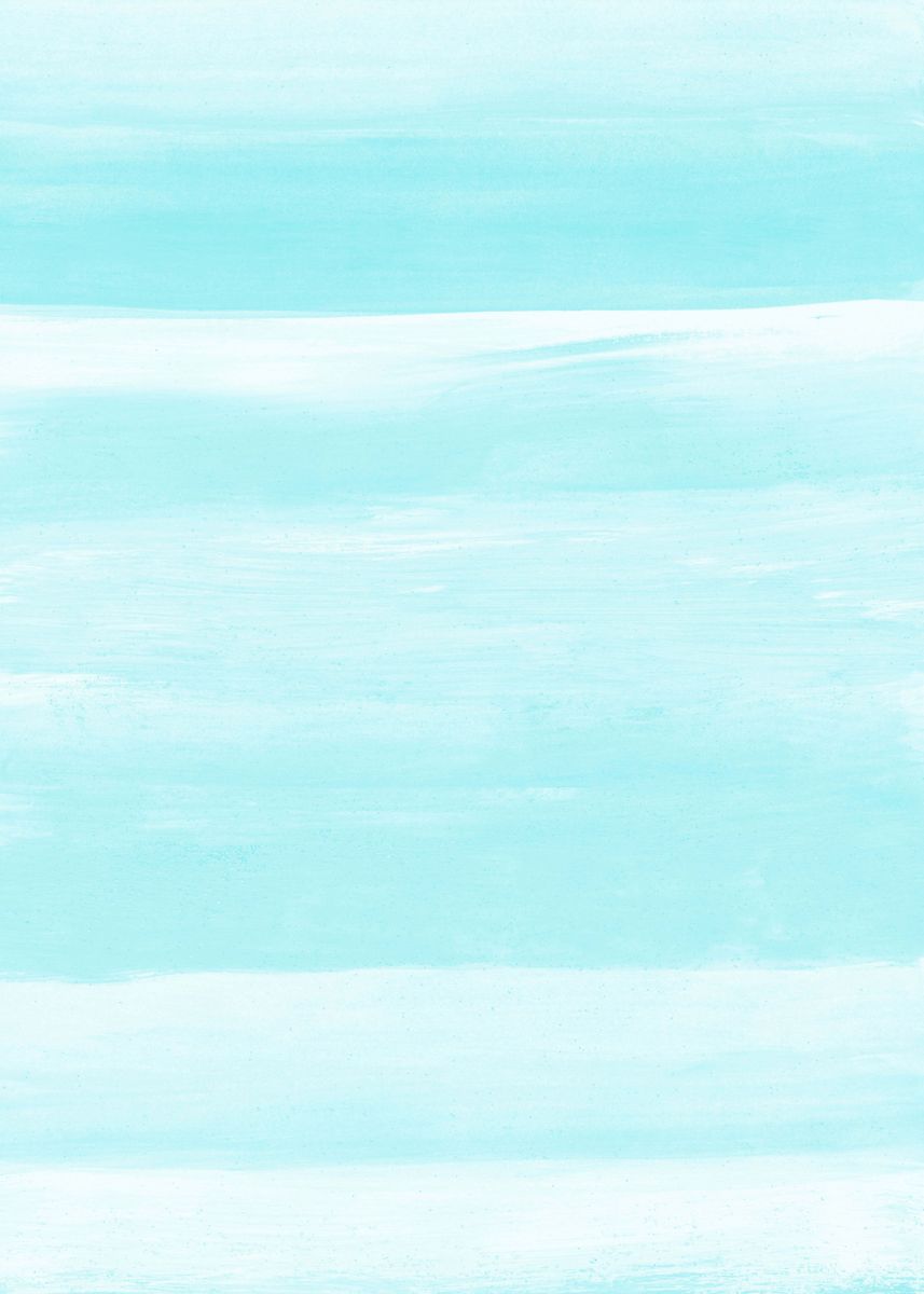 'Soft Aqua Blue Watercolor ' Poster, picture, metal print, paint by ...