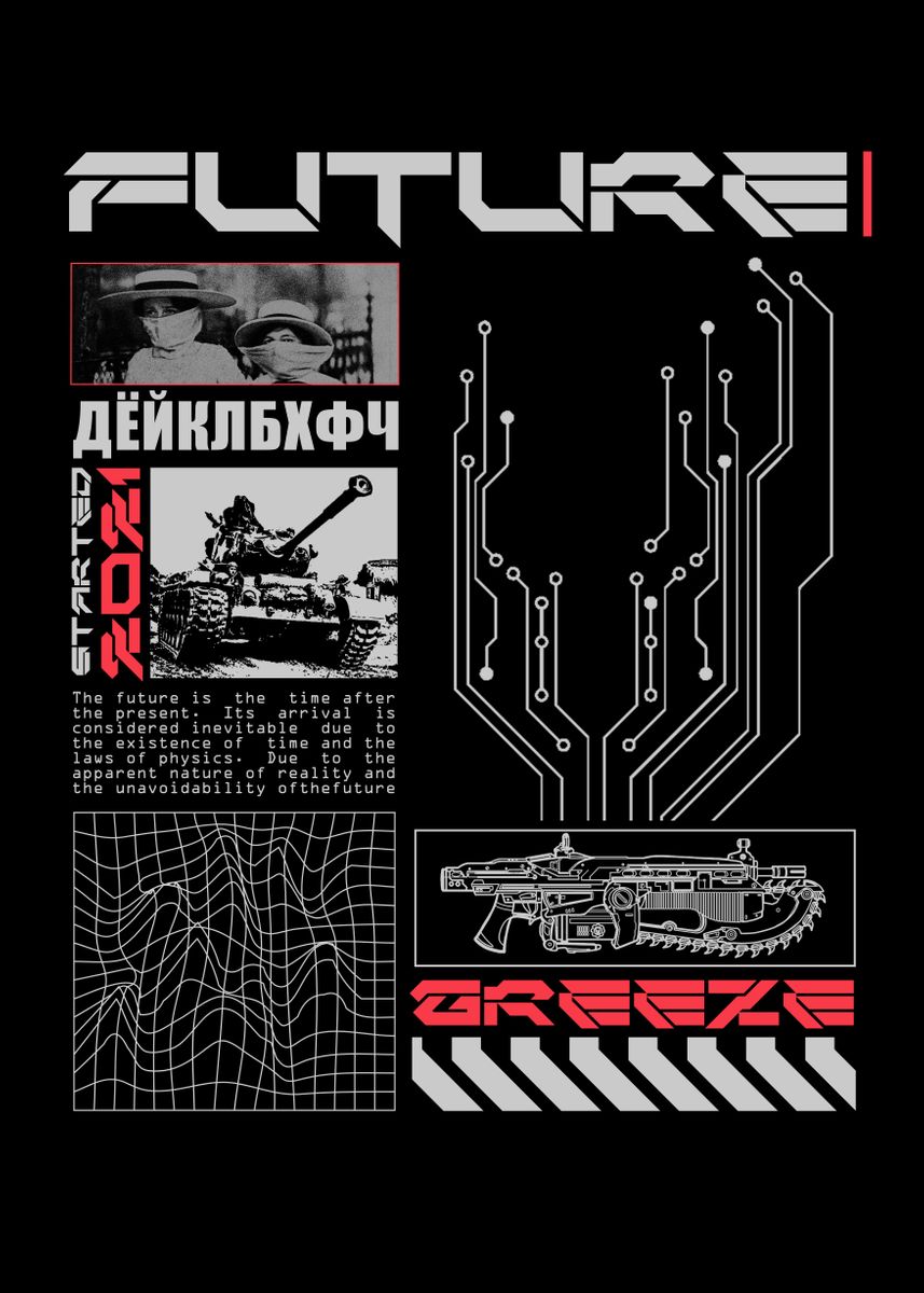 'futuristic synth wave' Poster, picture, metal print, paint by HeighPAW ...