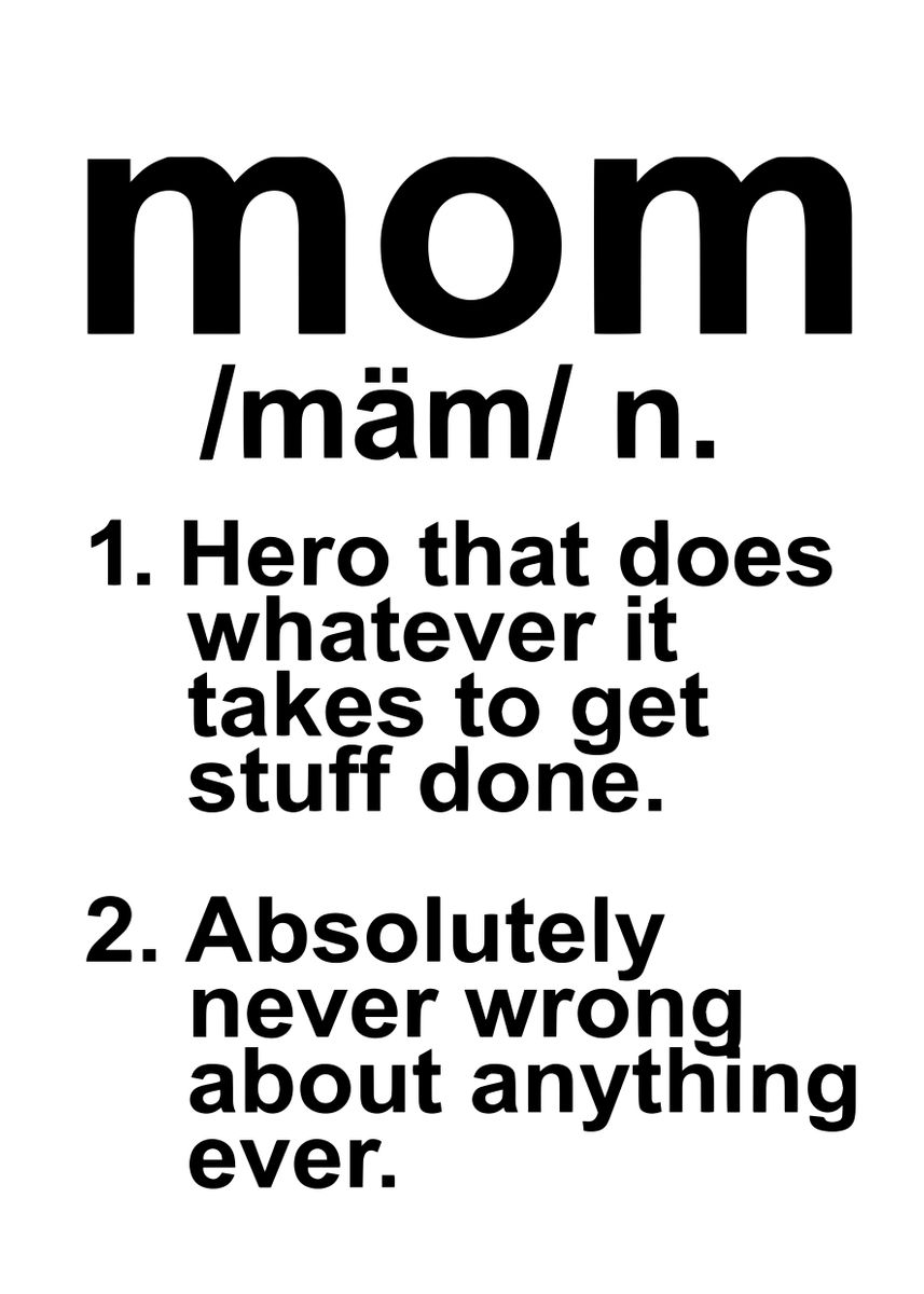 'mom' Poster, picture, metal print, paint by Nice Pictures | Displate