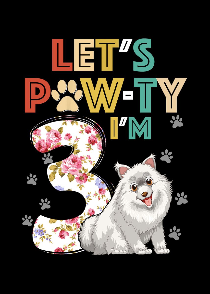 '3 Years Old' Poster, picture, metal print, paint by Neon Moon | Displate