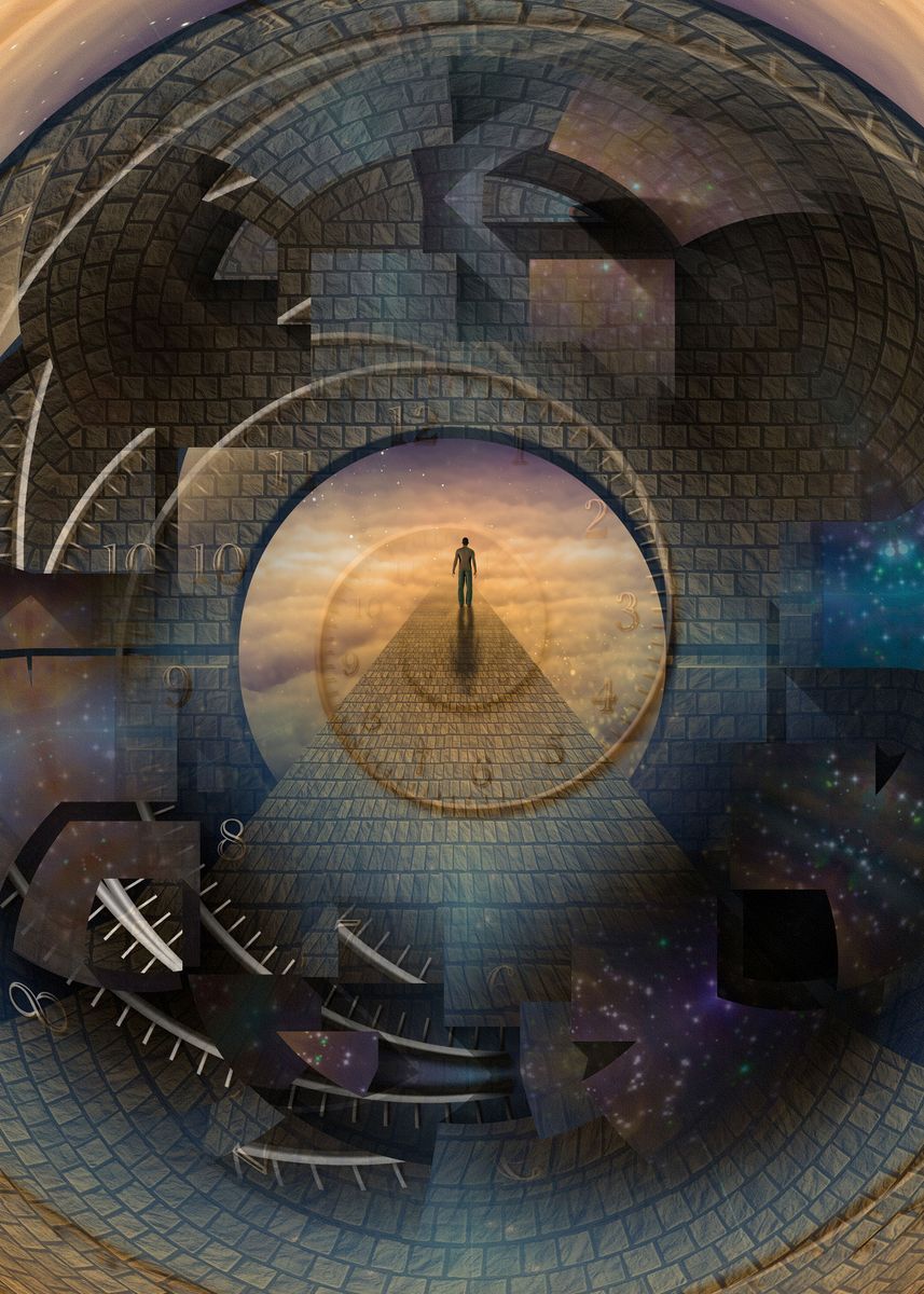 'The Way to Eternity' Poster, picture, metal print, paint by Bruce ...