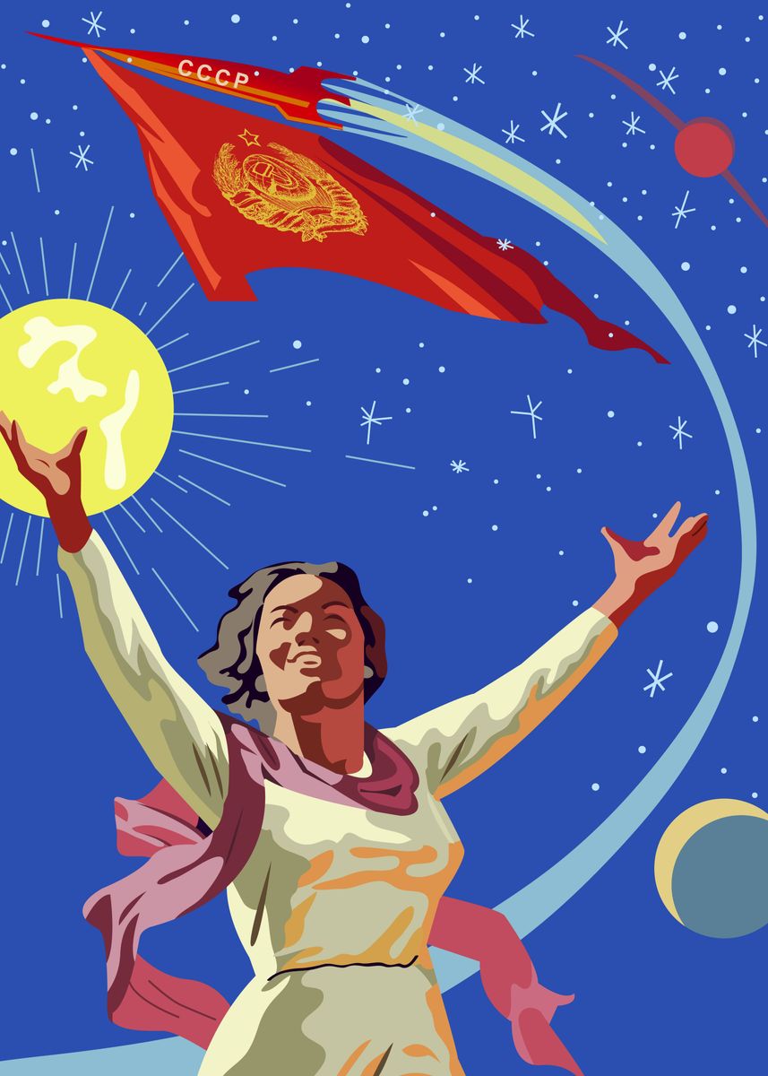 'Rocket Girl' Poster, picture, metal print, paint by Long Shot | Displate