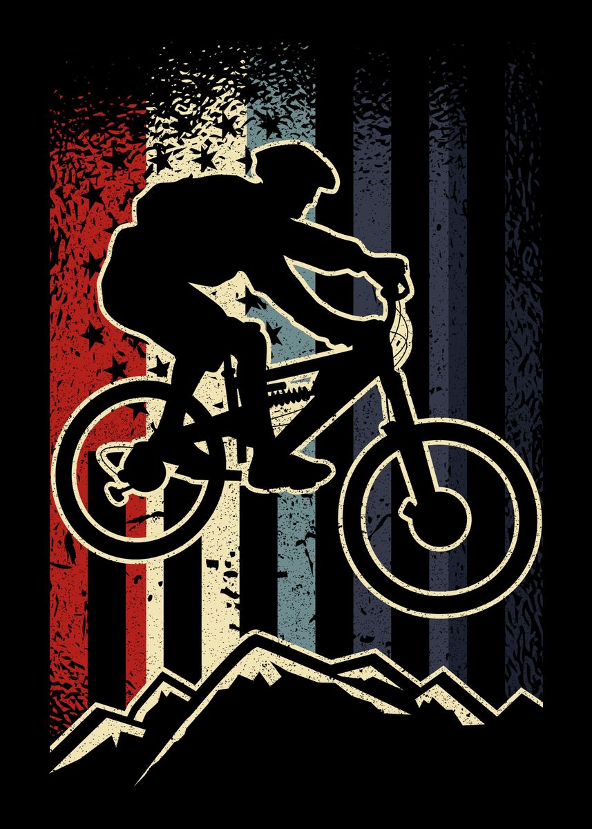 'Mountain Bike MTB' Poster, picture, metal print, paint by ...