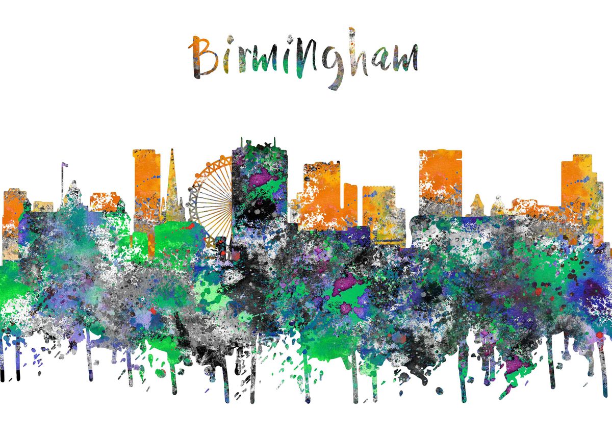 'Birmingham ' Poster by RosaliasArt | Displate