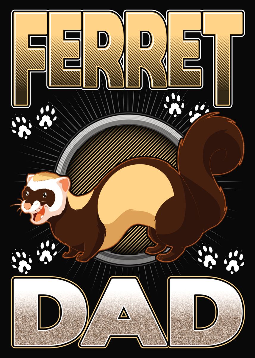 'Cute Ferret' Poster by Statements | Displate