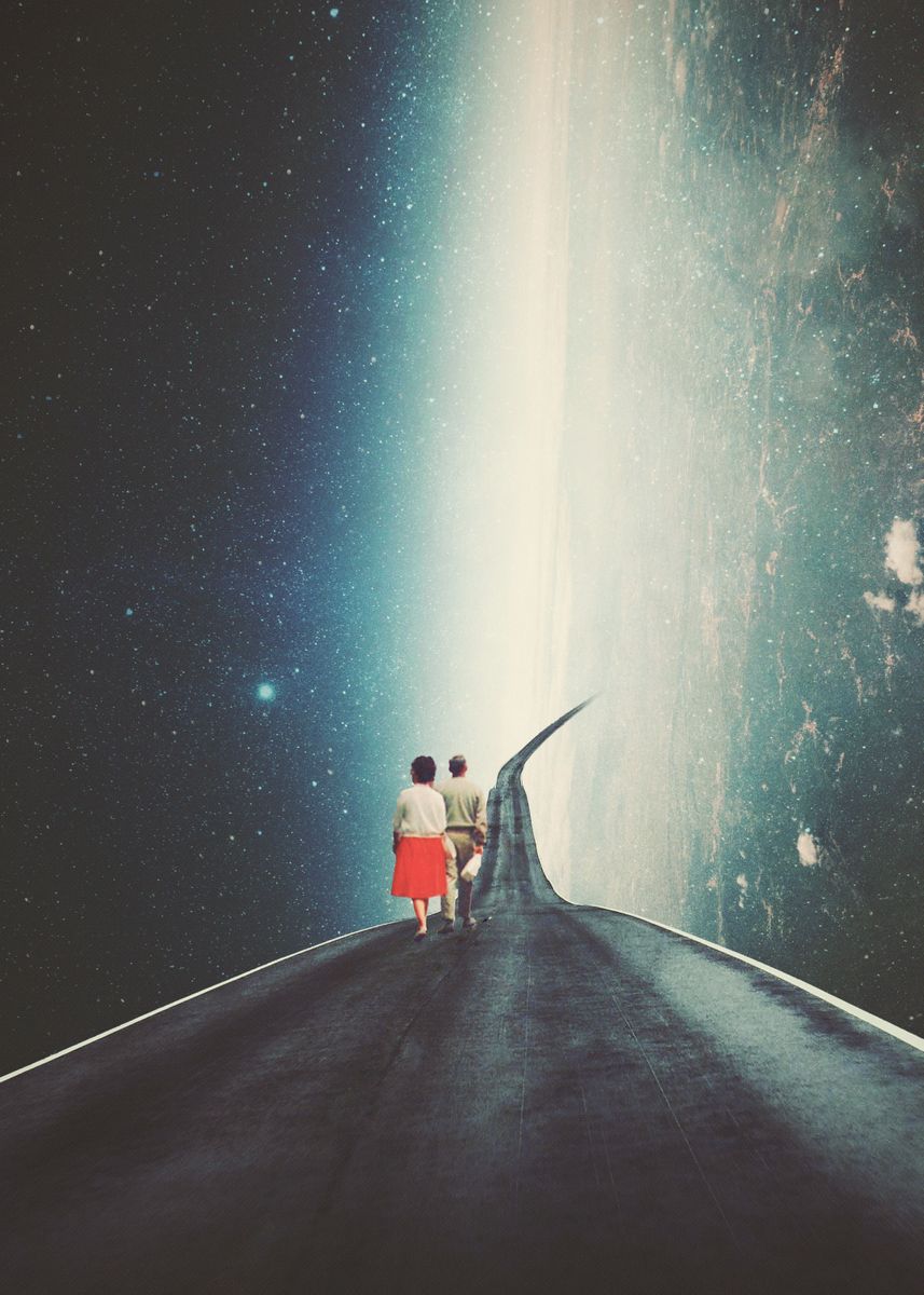 'Just Walk Beside Me' Poster, picture, metal print, paint by Frank Moth ...