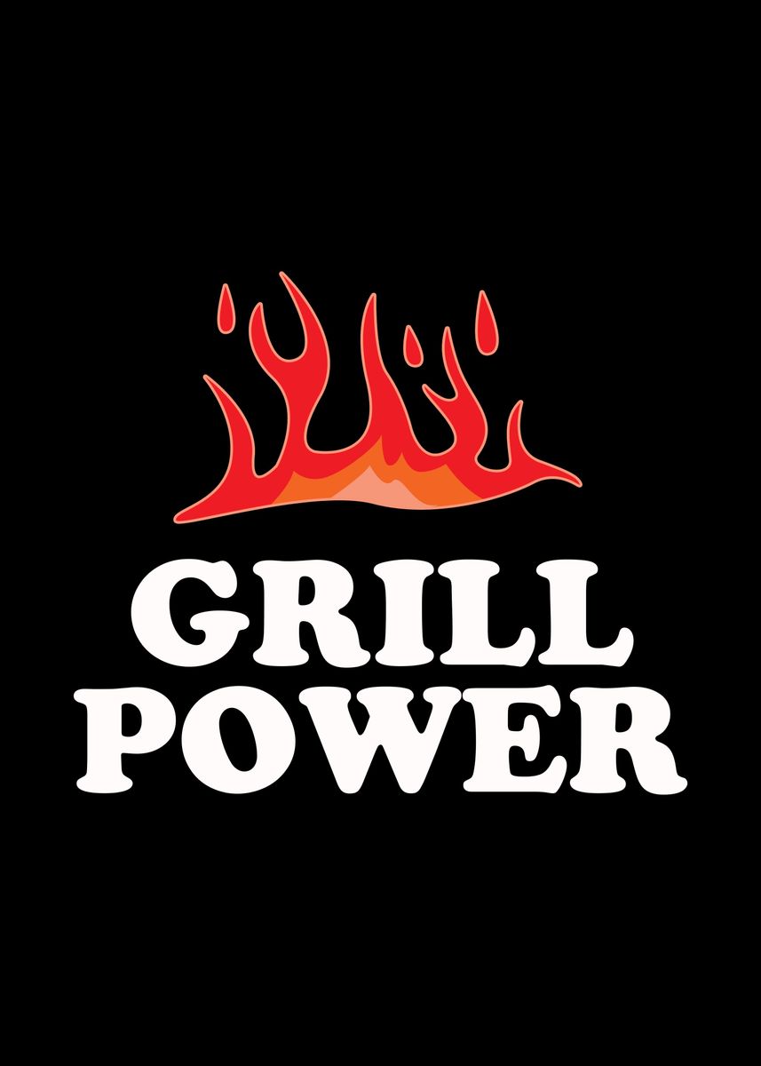 'Grill Power' Poster by Yipptee | Displate