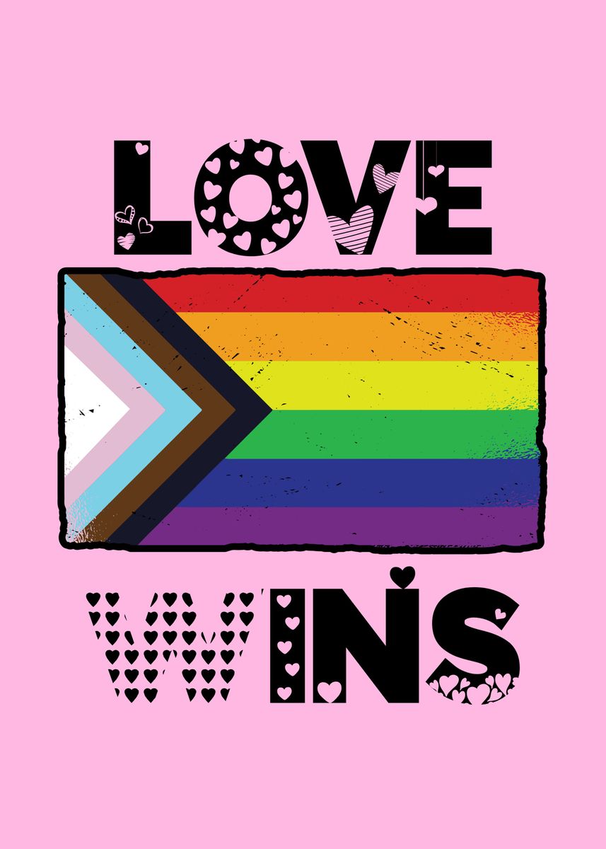 'love wins' Poster, picture, metal print, paint by Andreas Schellenberg ...