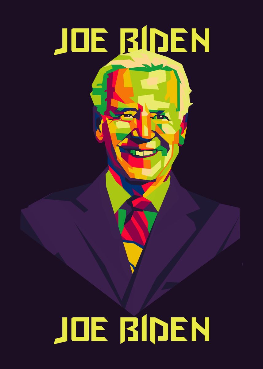 'Biden president us' Poster, picture, metal print, paint by Mshel Tyan ...