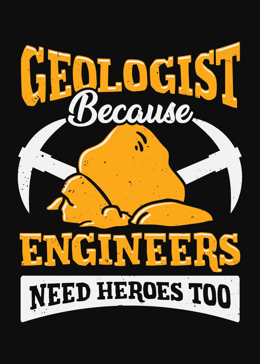 'Geology Geologist Design' Poster by Marcel Doll | Displate