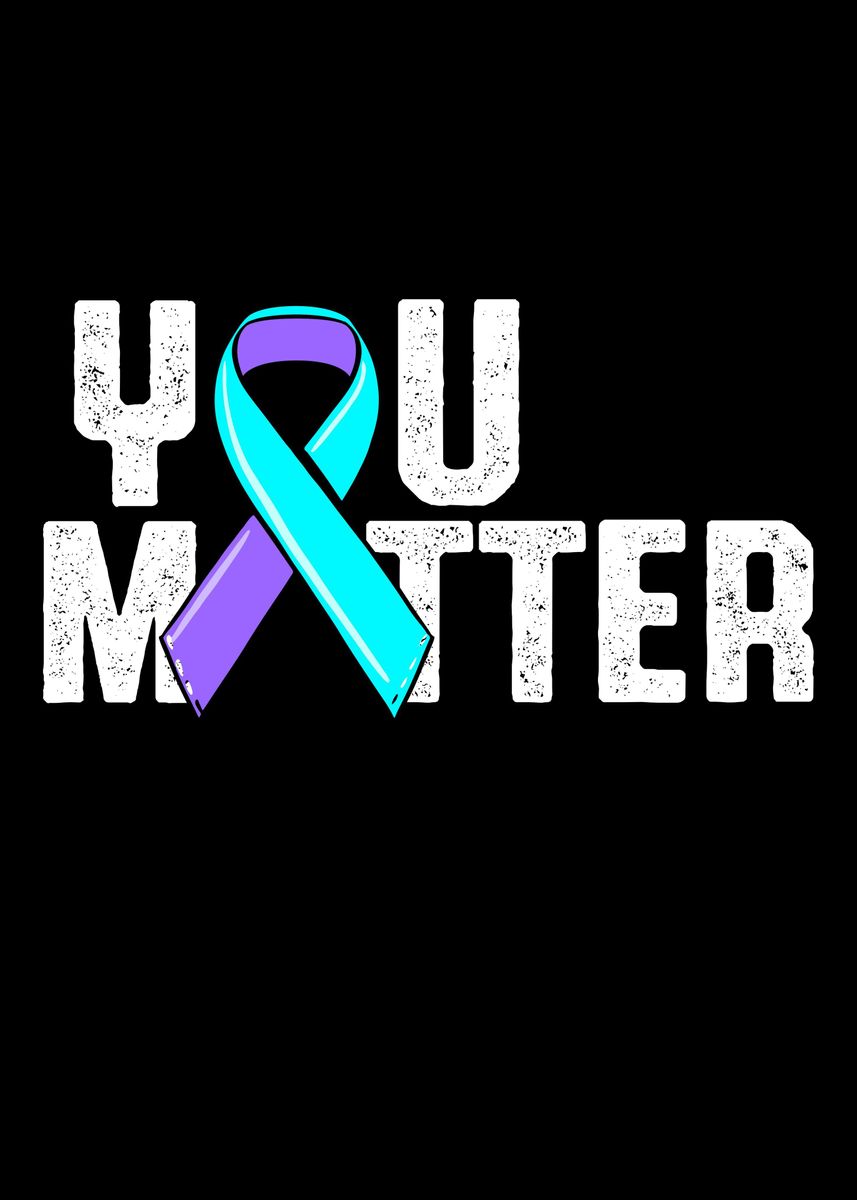 'Suicide Awareness' Poster, picture, metal print, paint by Hexor | Displate