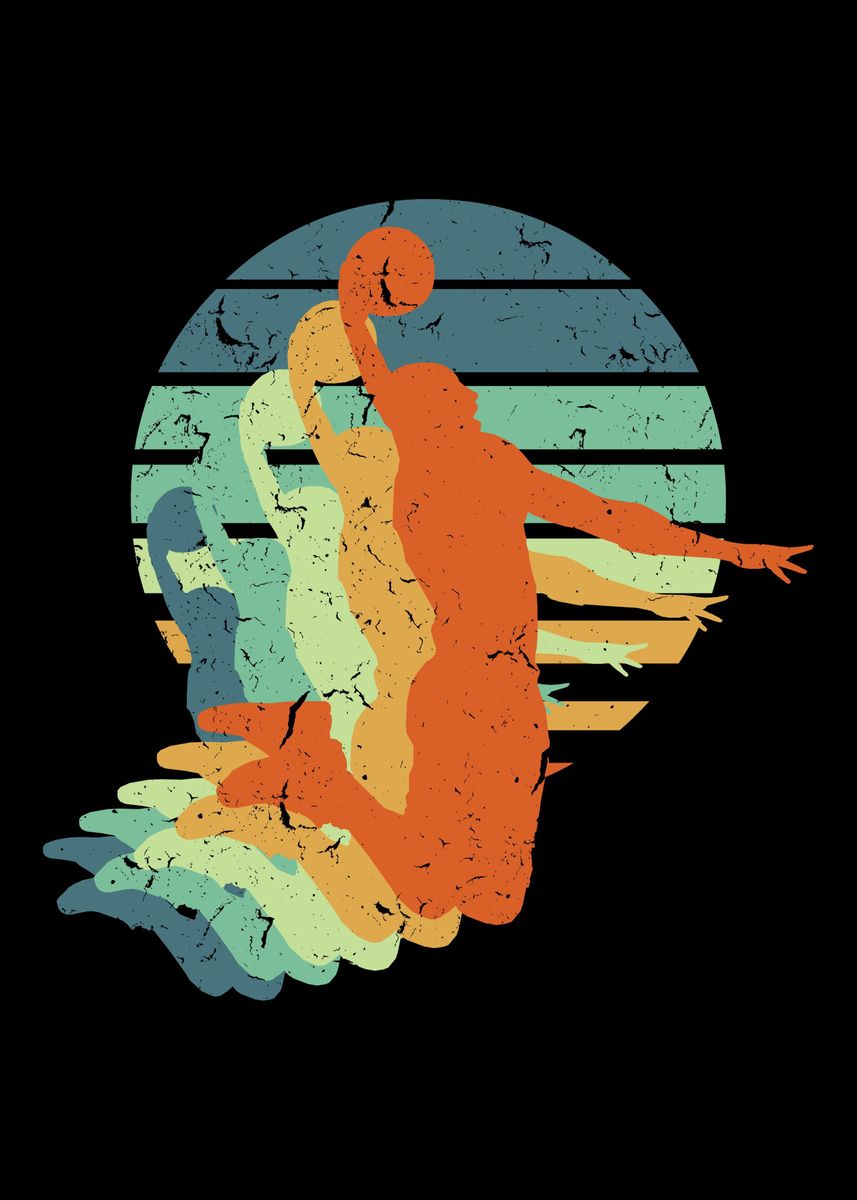 'Basketball Retro Vintage' Poster by ArtLikeWow | Displate