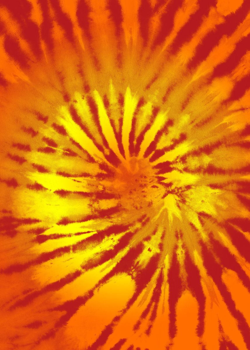 'Tie Dye Hippie Pattern' Poster, picture, metal print, paint by John ...