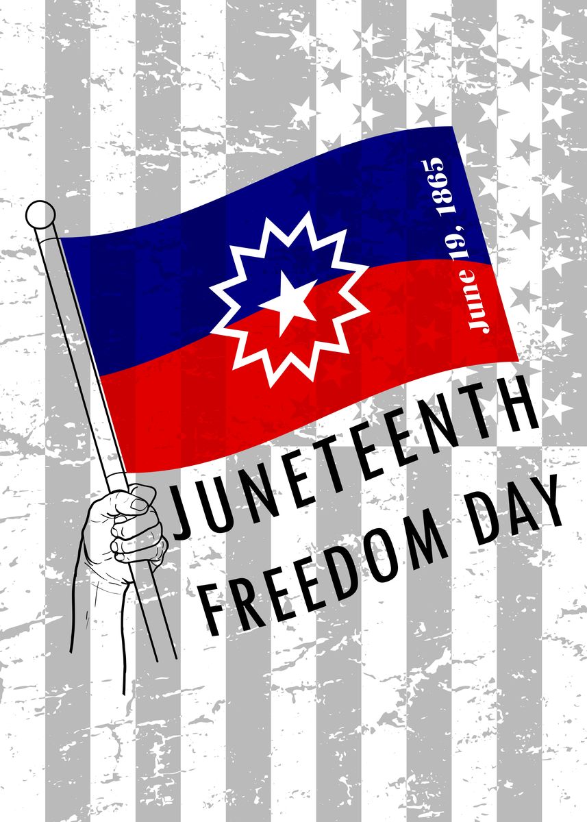 'Juneteenth flag' Poster by hadkhanong Art | Displate