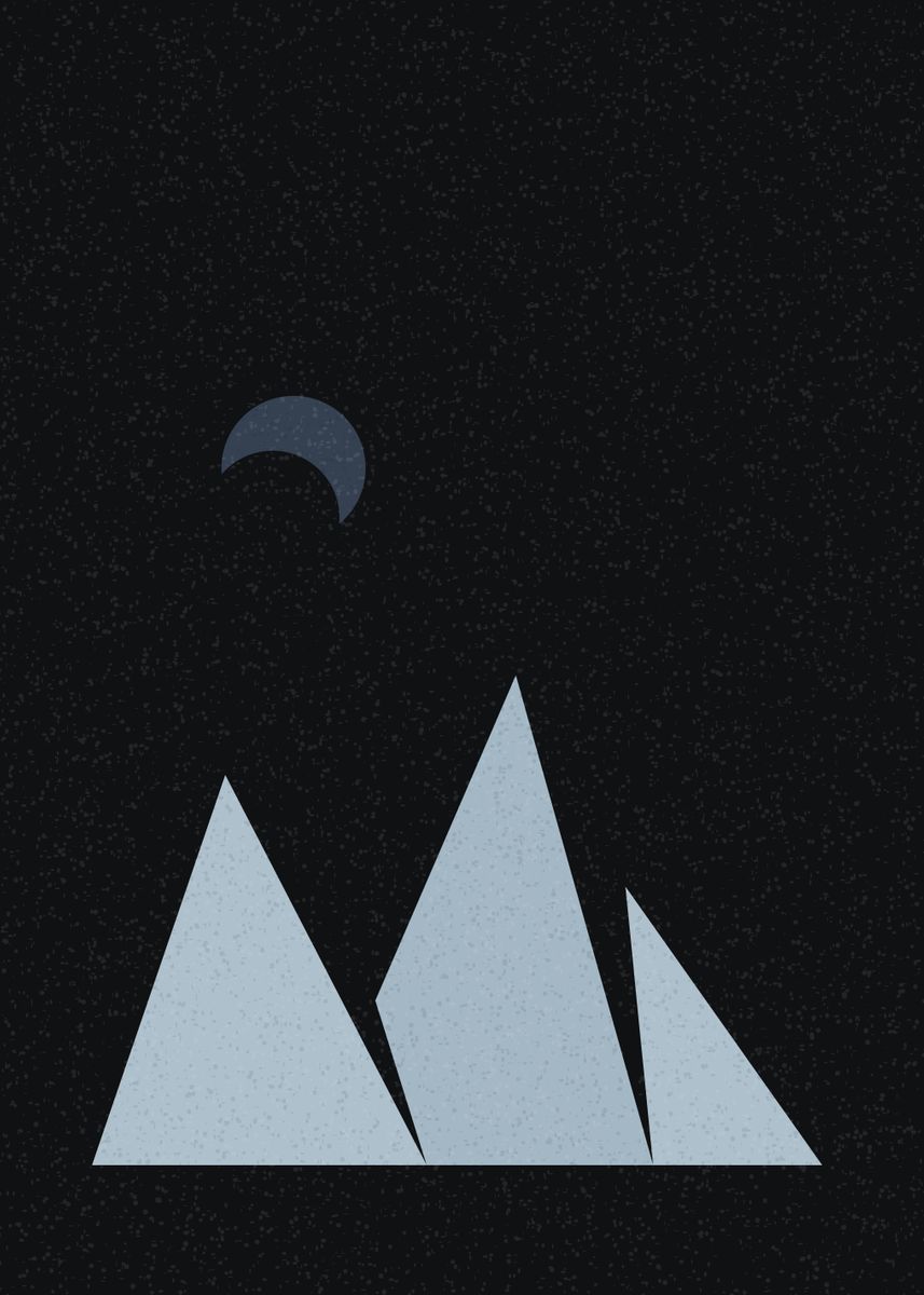 'Geometric landscape' Poster by Iurii Vlasenko | Displate