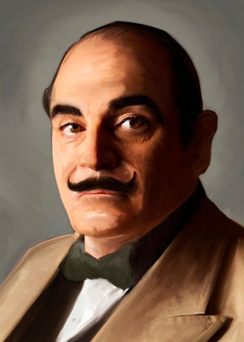 'Hercule Poirot' Poster, picture, metal print, paint by Andrii Sapsai83 ...