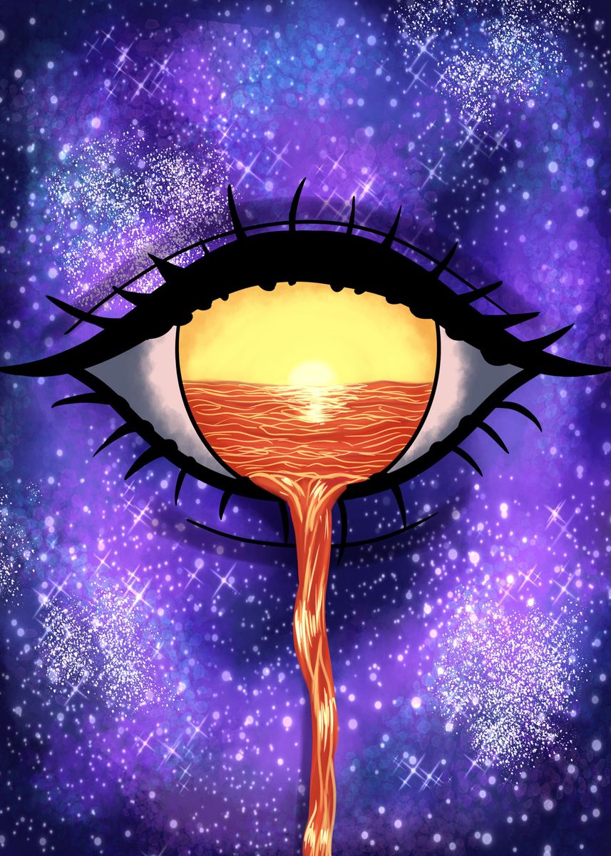 'Sunset Eye' Poster by Martekah Young | Displate