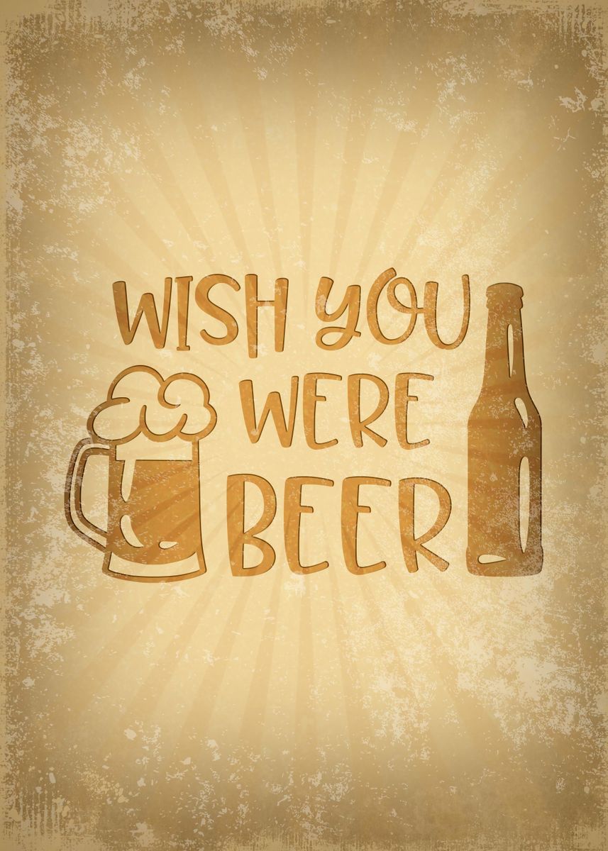 'Beer' Poster by AK47 Creative | Displate