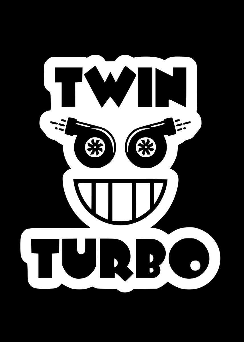 'Tuning Twin Turbo' Poster, picture, metal print, paint by ZS C O M M E ...