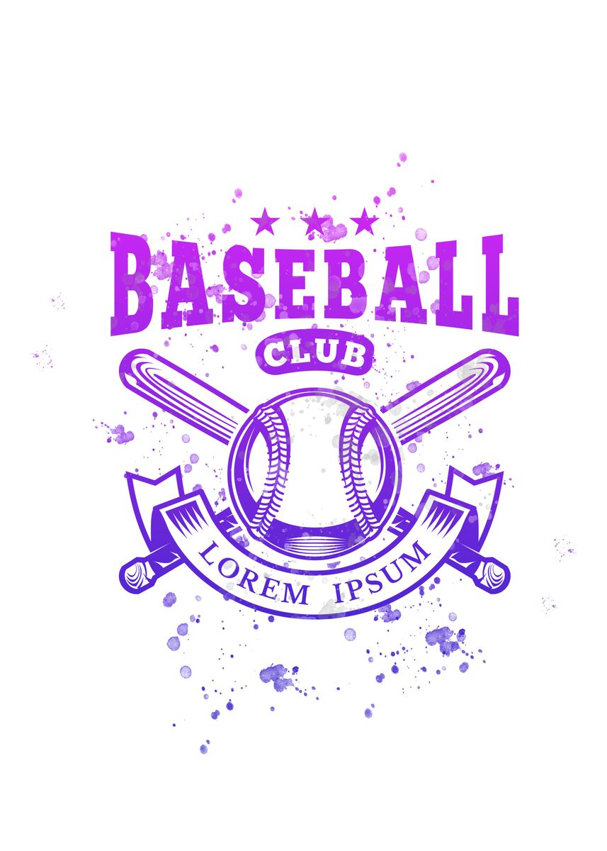 'Baseball Funny' Poster, picture, metal print, paint by RobertHall ...