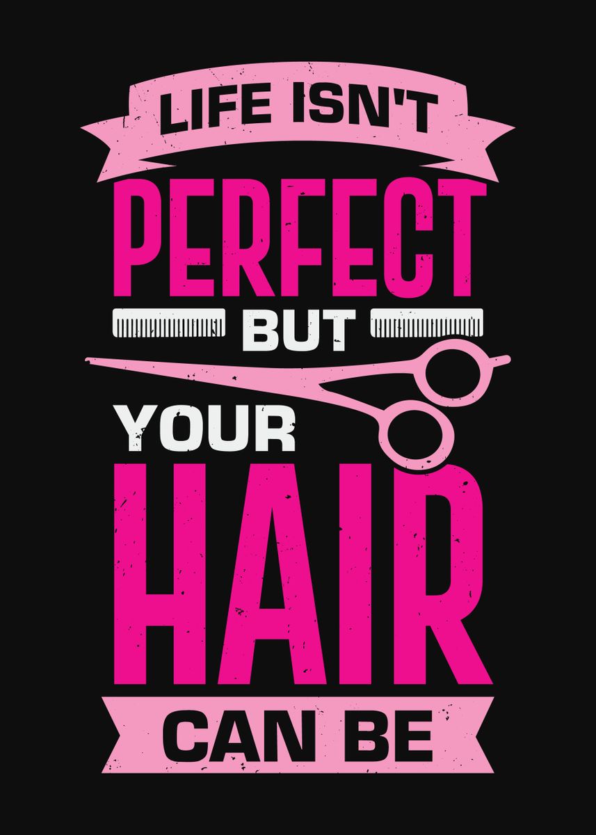 'Hairdresser Design' Poster, picture, metal print, paint by Marcel Doll ...
