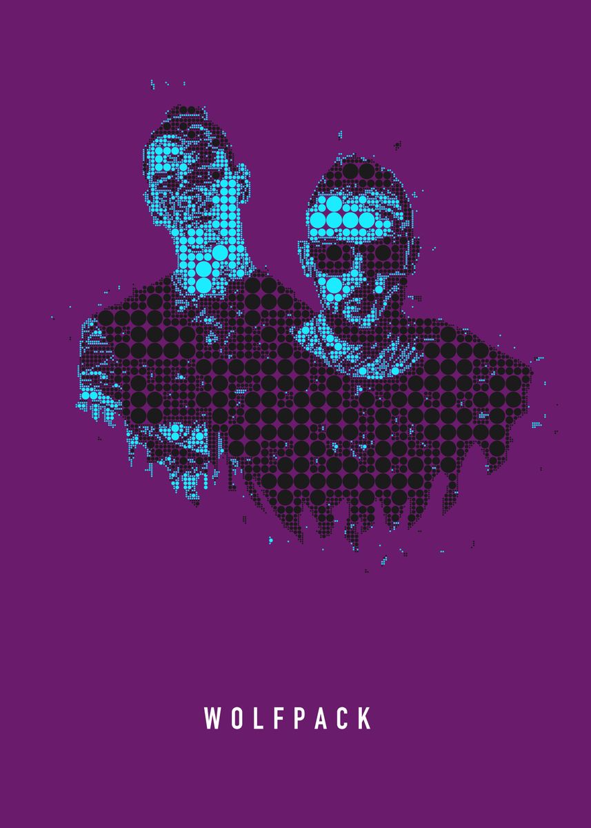 'wolfpack' Poster, picture, metal print, paint by Bestselling Music ...