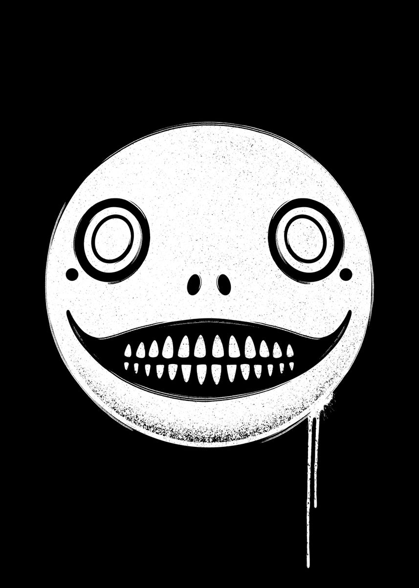 'Emil Face Nier Automata' Poster, picture, metal print, paint by ...
