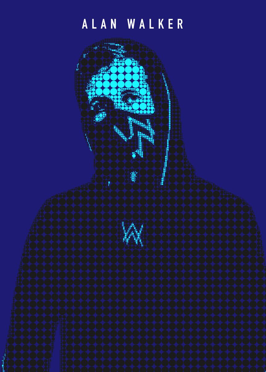 'Alan Walker' Poster, picture, metal print, paint by Bestselling Music ...