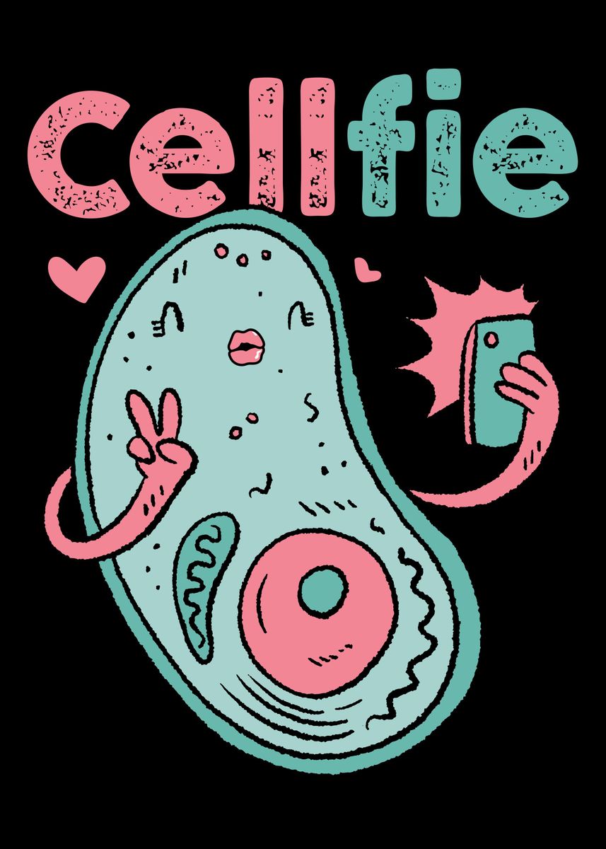 'Cellfie' Poster by CatRobot | Displate