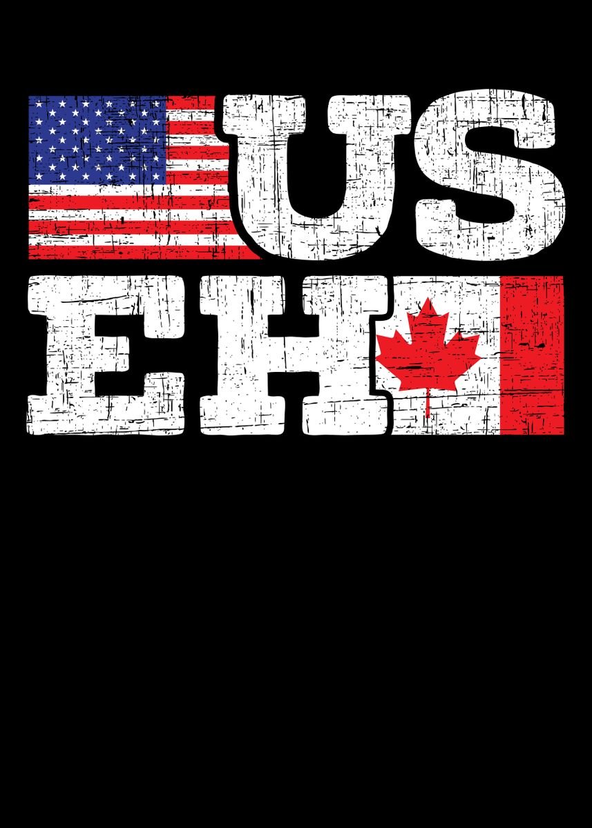 'US EH' Poster, picture, metal print, paint by NAO | Displate