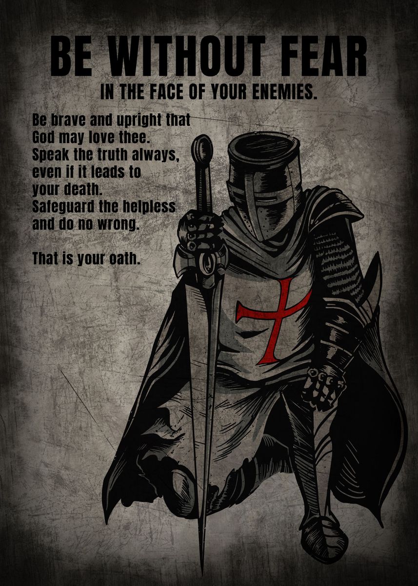 'BE WITHOUT FEAR DARK' Poster, picture, metal print, paint by Atomic ...