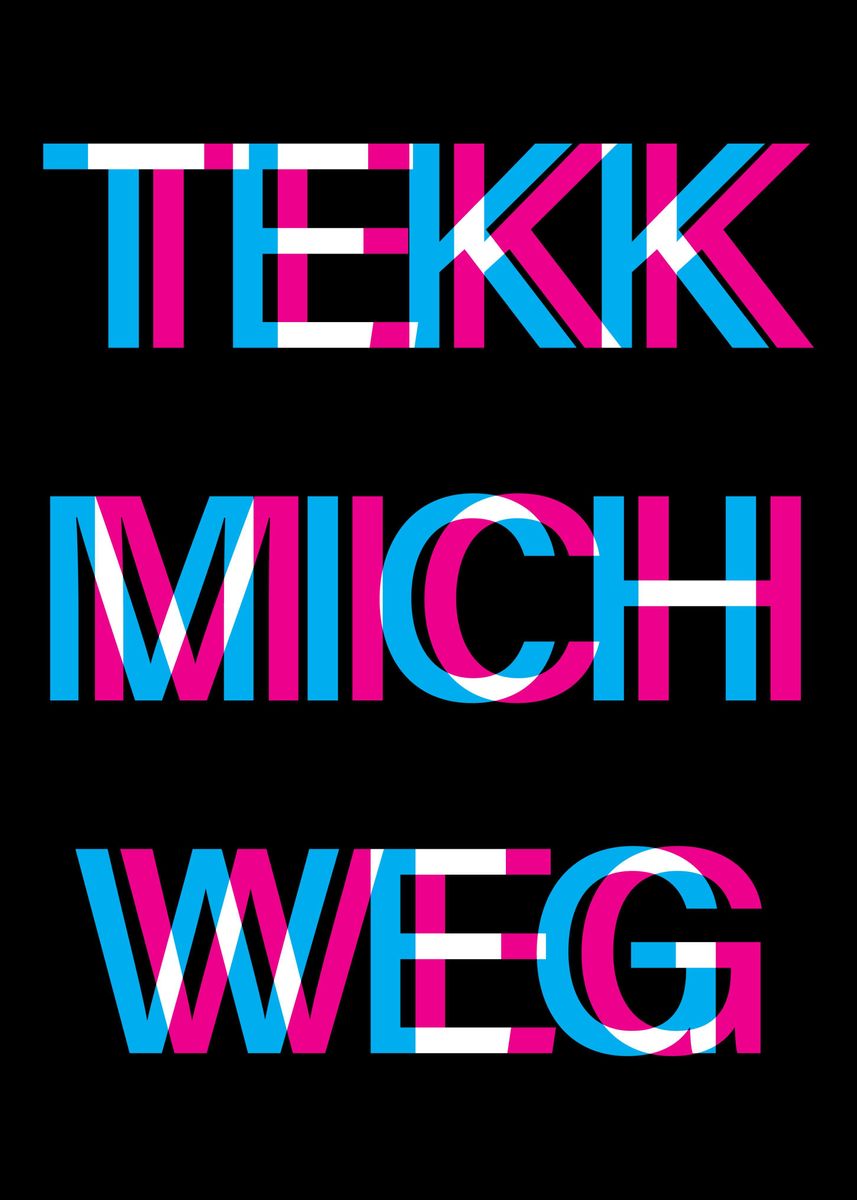 'Hardtekk German Techno' Poster, picture, metal print, paint by ...