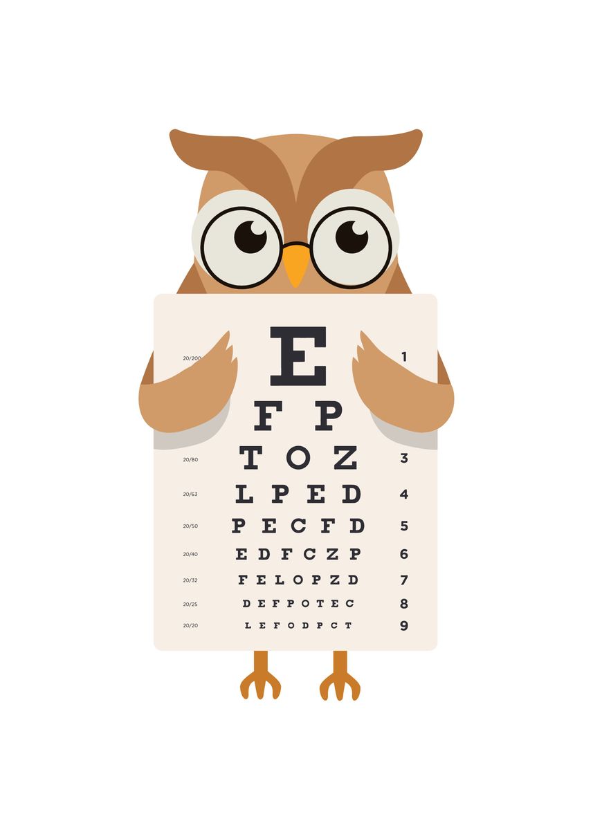 'Funny and Cute Owl' Poster, picture, metal print, paint by Bewildered ...