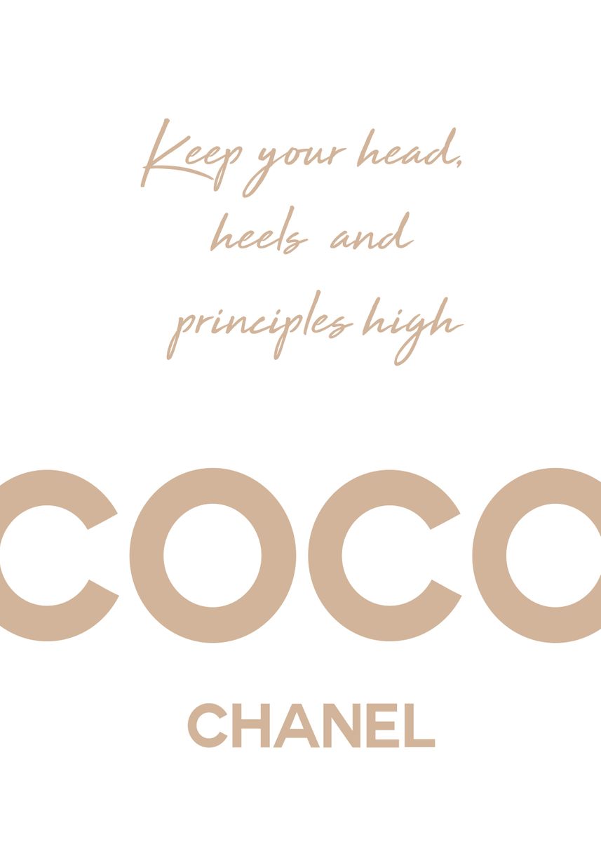 'Coco chanel' Poster, picture, metal print, paint by Cristina Romero ...