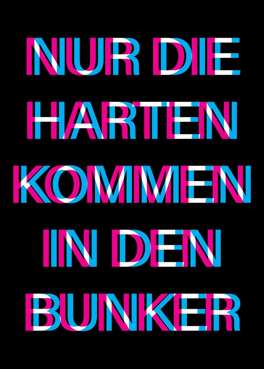 'Hardtekk German Techno' Poster by Sebastian Wünsche | Displate