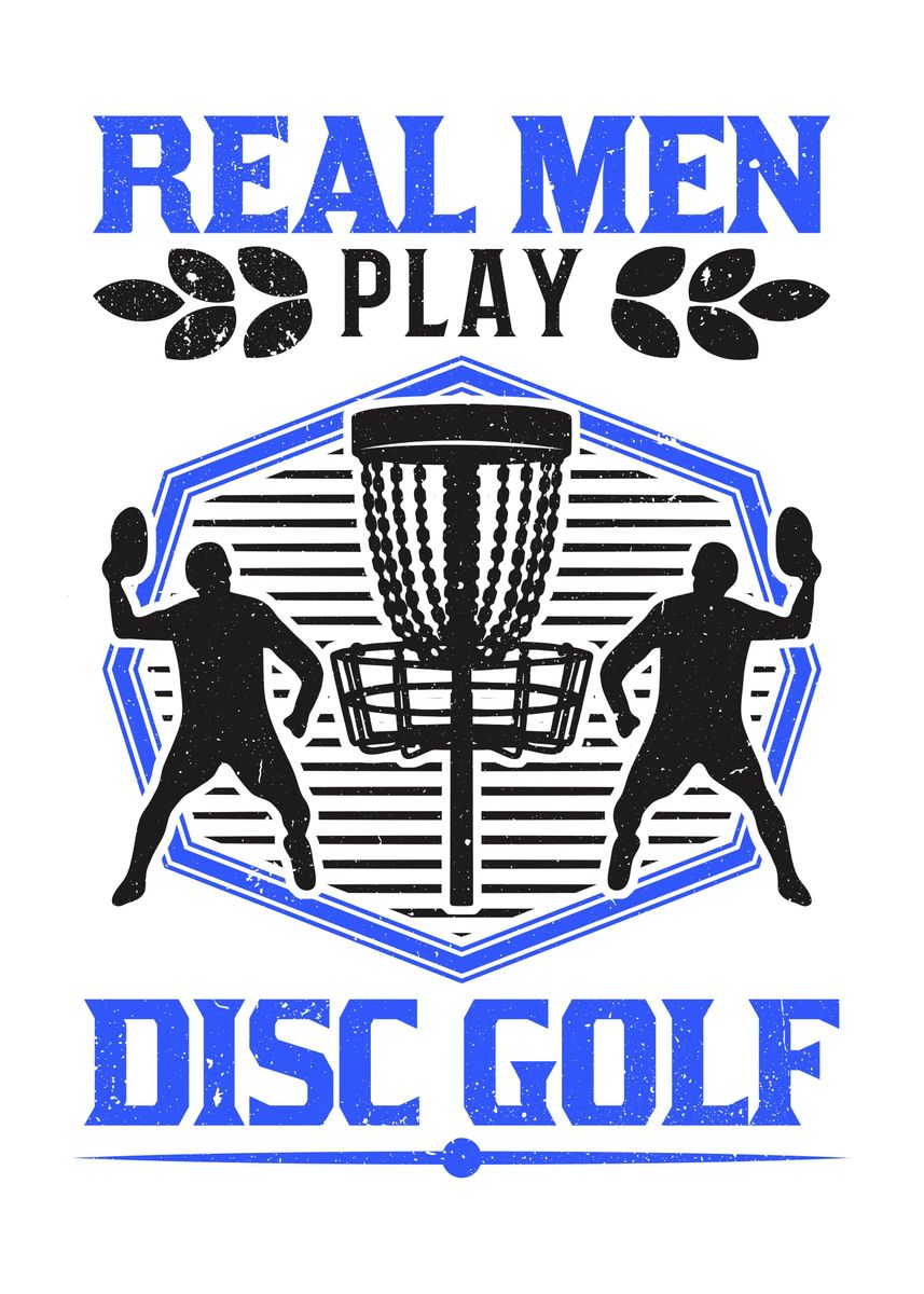 'Disc Golf Man Throwing' Poster, picture, metal print, paint by ...