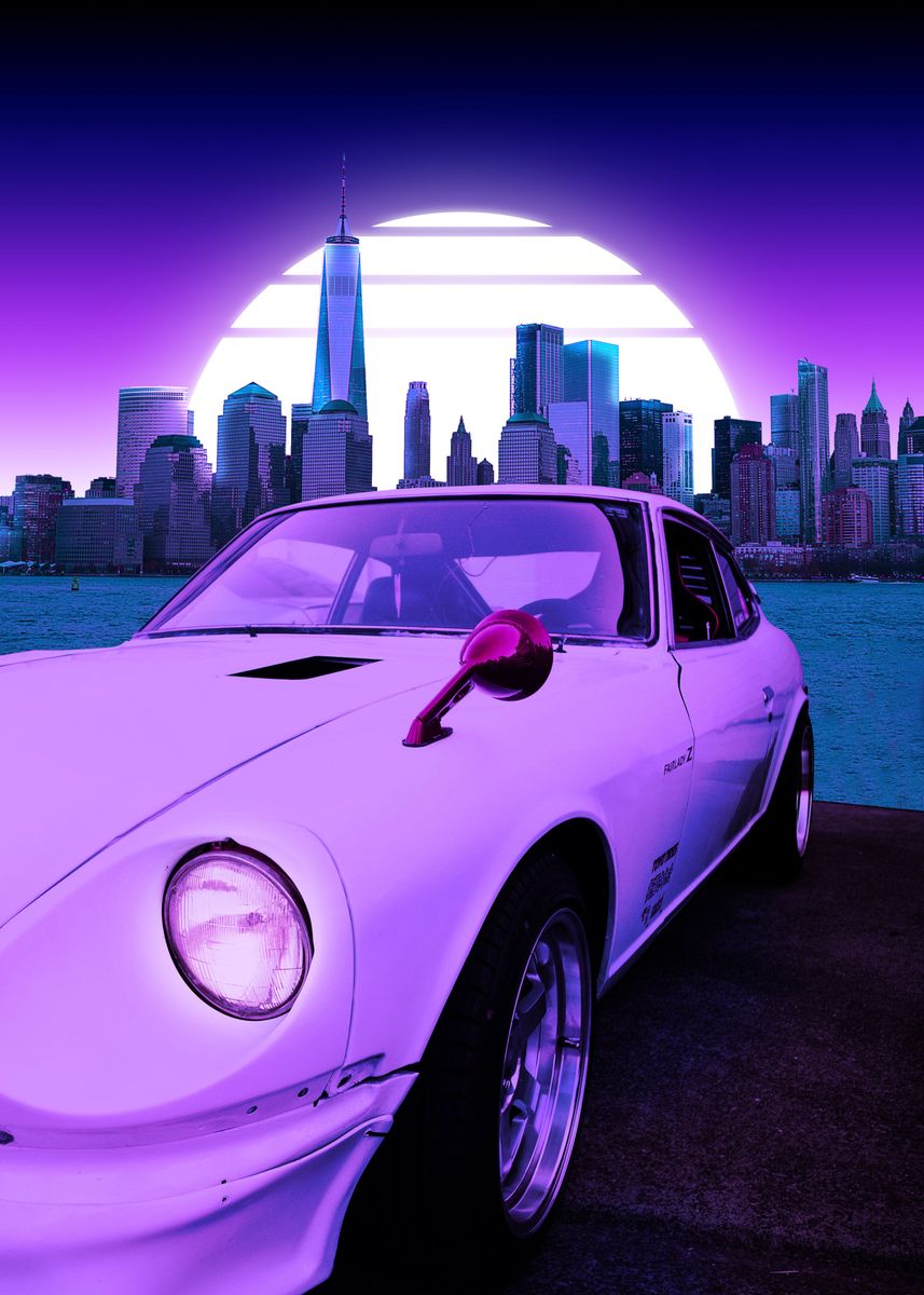 'Fairlady Sunset city' Poster, picture, metal print, paint by Print ...