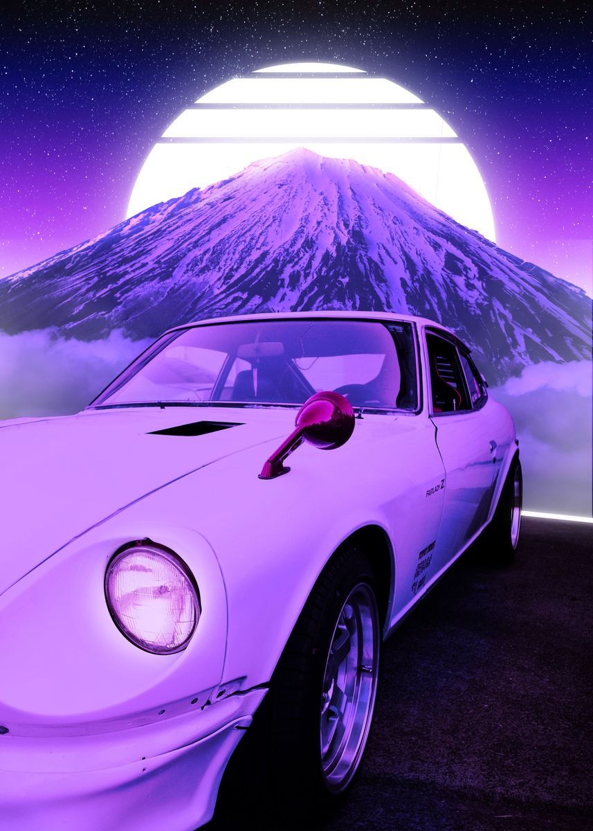 'Fairlady Sunset Drive' Poster, picture, metal print, paint by Print ...