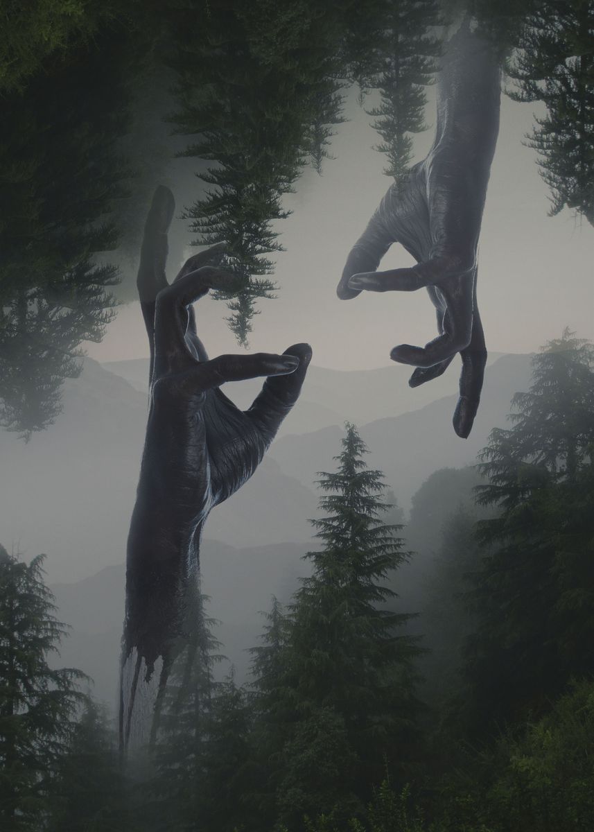 'Reaching Out' Poster, picture, metal print, paint by Aaki | Displate