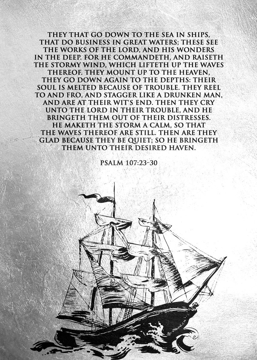 Psalm 107 23 30 Poster By ABConcepts Displate psalm-107-23-30-poster-by-abconcepts-displate