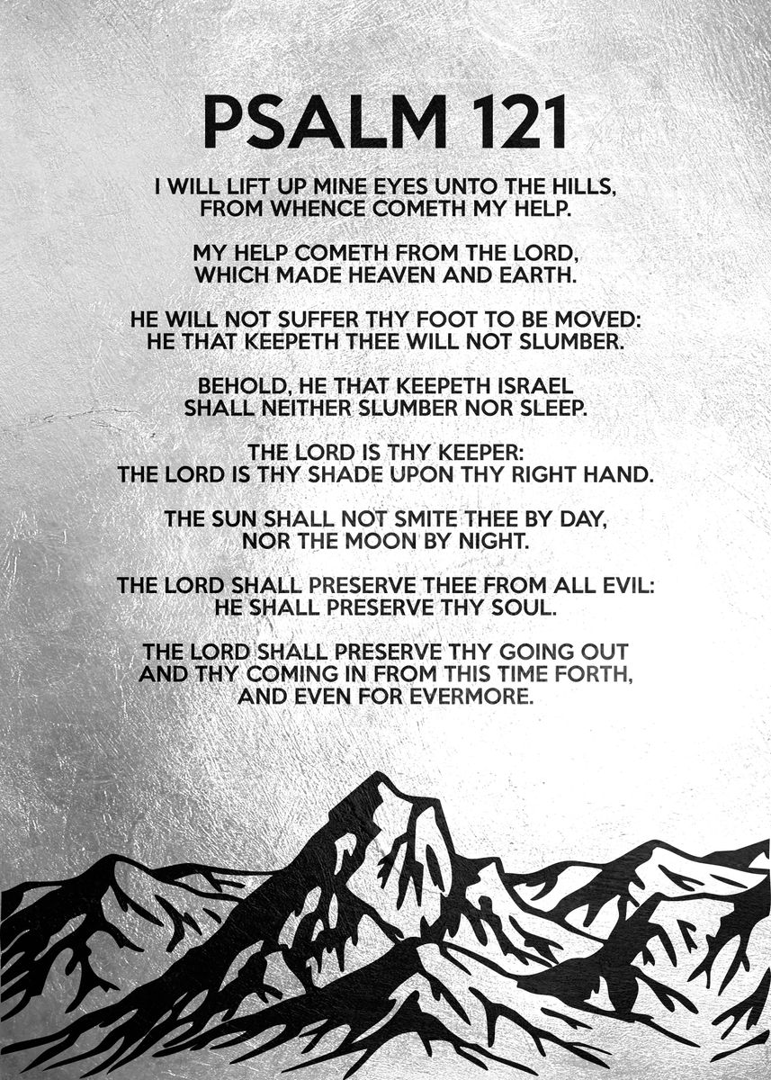 'Psalm 121' Poster, picture, metal print, paint by ABConcepts | Displate