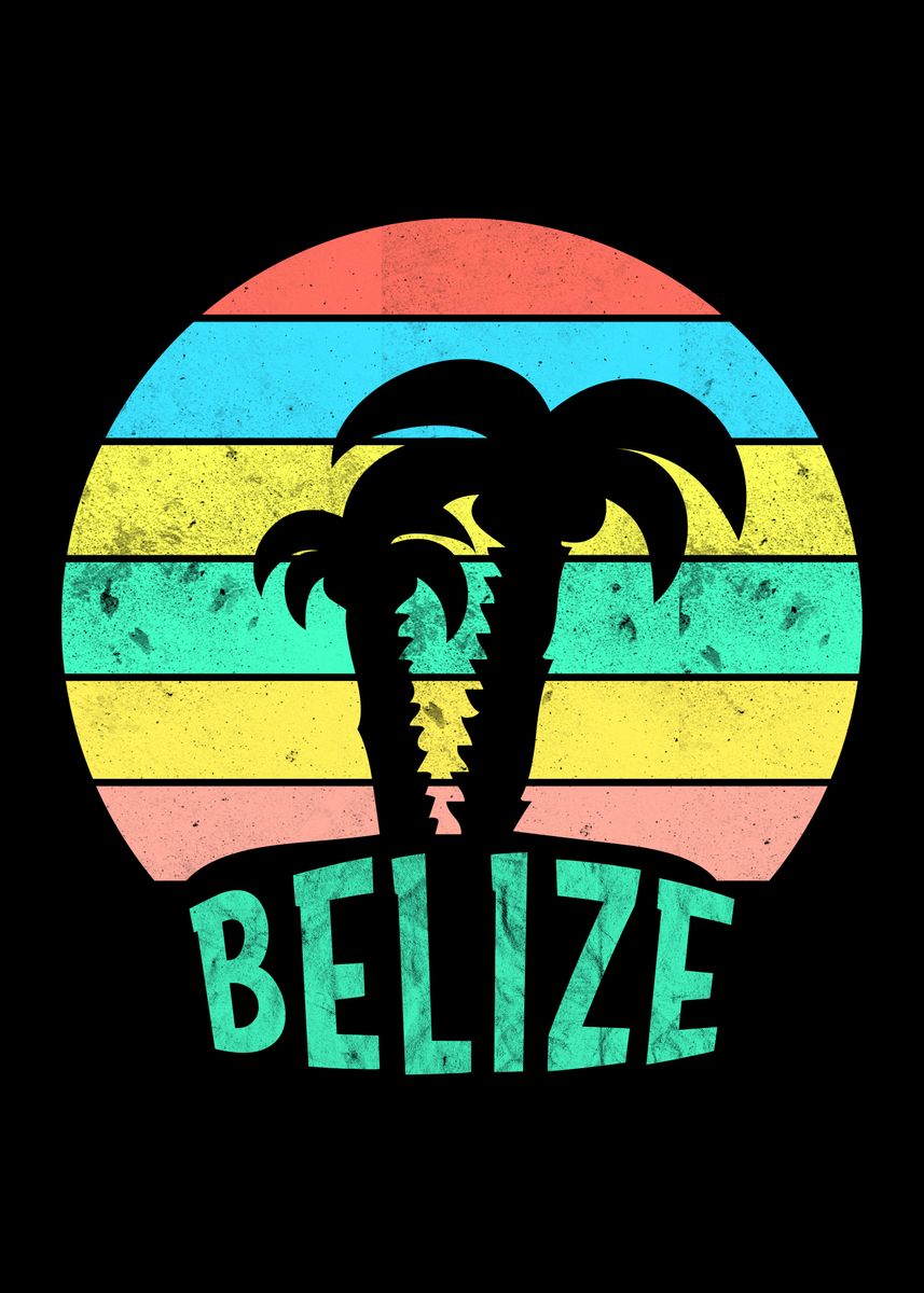 'BELIZE' Poster, picture, metal print, paint by Christian | Displate