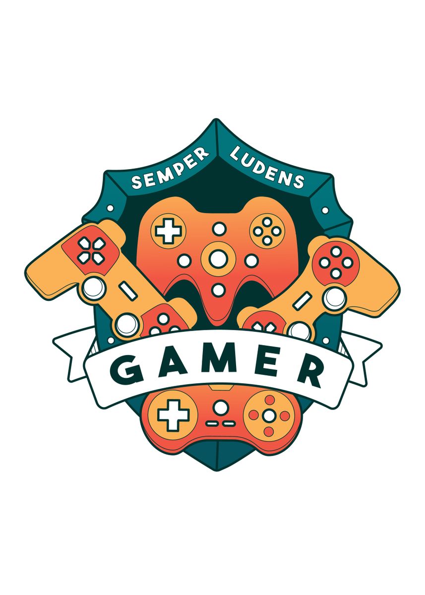 'GAMER SHIELD JOYSTICK' Poster by thetshirtshop2020 | Displate