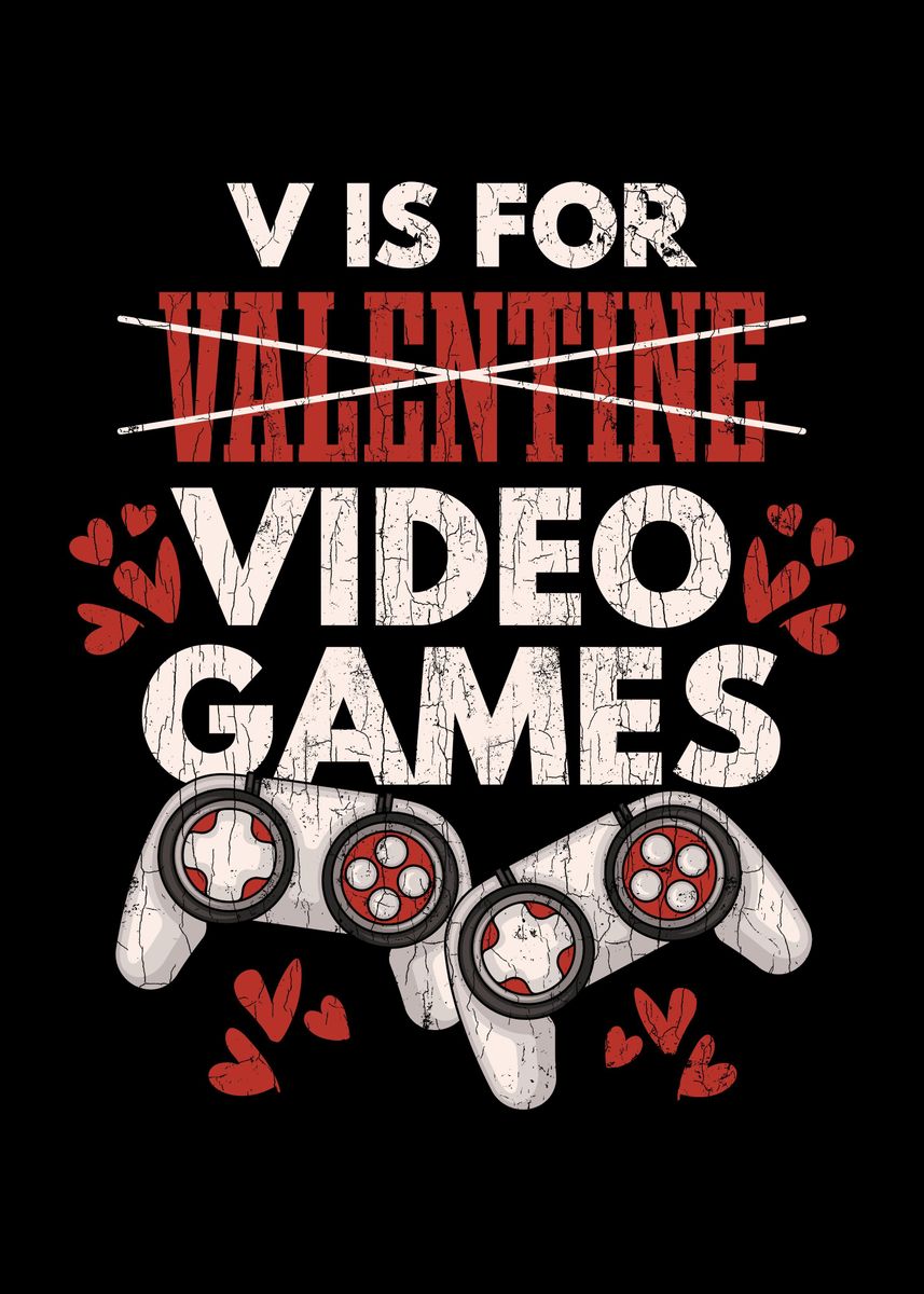 'Valentines Day Gift For Vi' Poster, picture, metal print, paint by ...