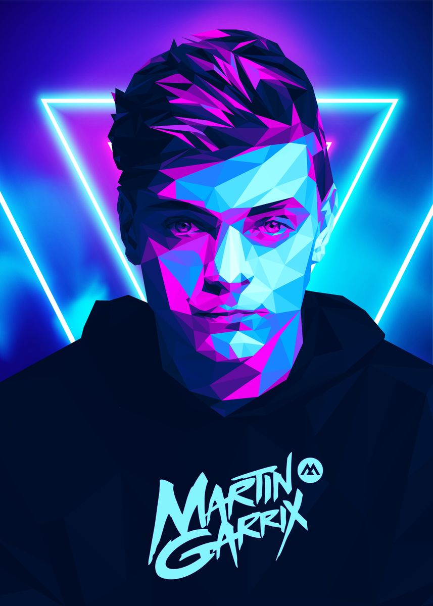 'martin garrix' Poster, picture, metal print, paint by Lowpoly Posters ...