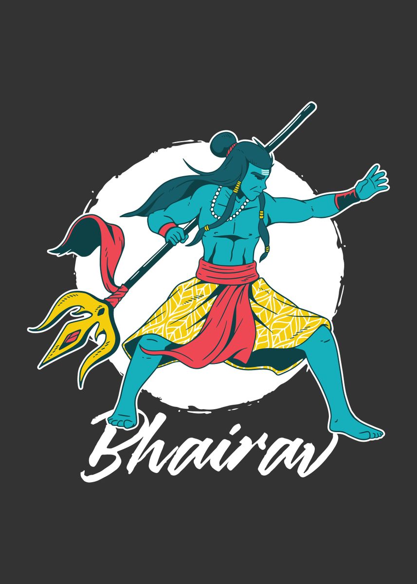 'SHIVA POSING' Poster by StonerPlates | Displate