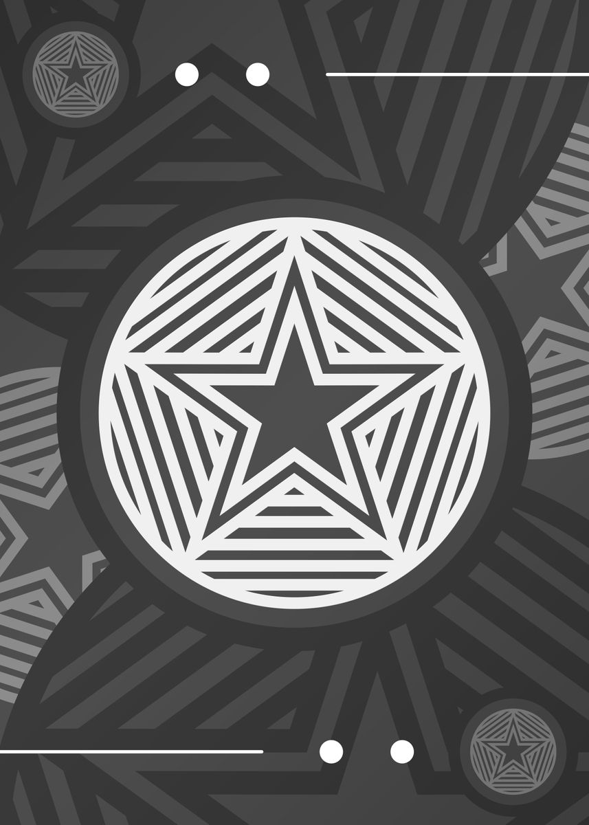 'White and Grey Geometric' Poster by Holy Rock Design | Displate