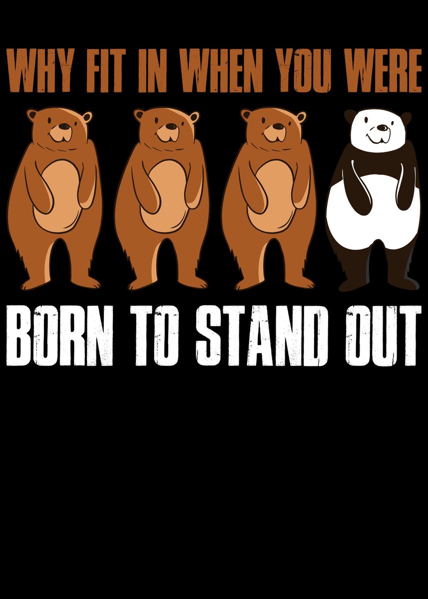 'Born To Stand Out Autism' Poster, picture, metal print, paint by ...